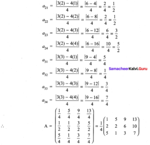 Samacheer Kalvi 11th Maths Solutions Chapter 7 Matrices and ...