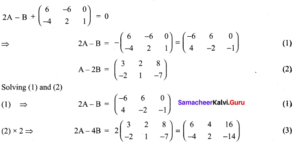 Samacheer Kalvi 11th Maths Solutions Chapter 7 Matrices and ...