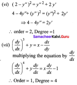 Samacheer Kalvi 12th Business Maths Solutions Chapter 4 Differential Equations Ex 4.1 ...